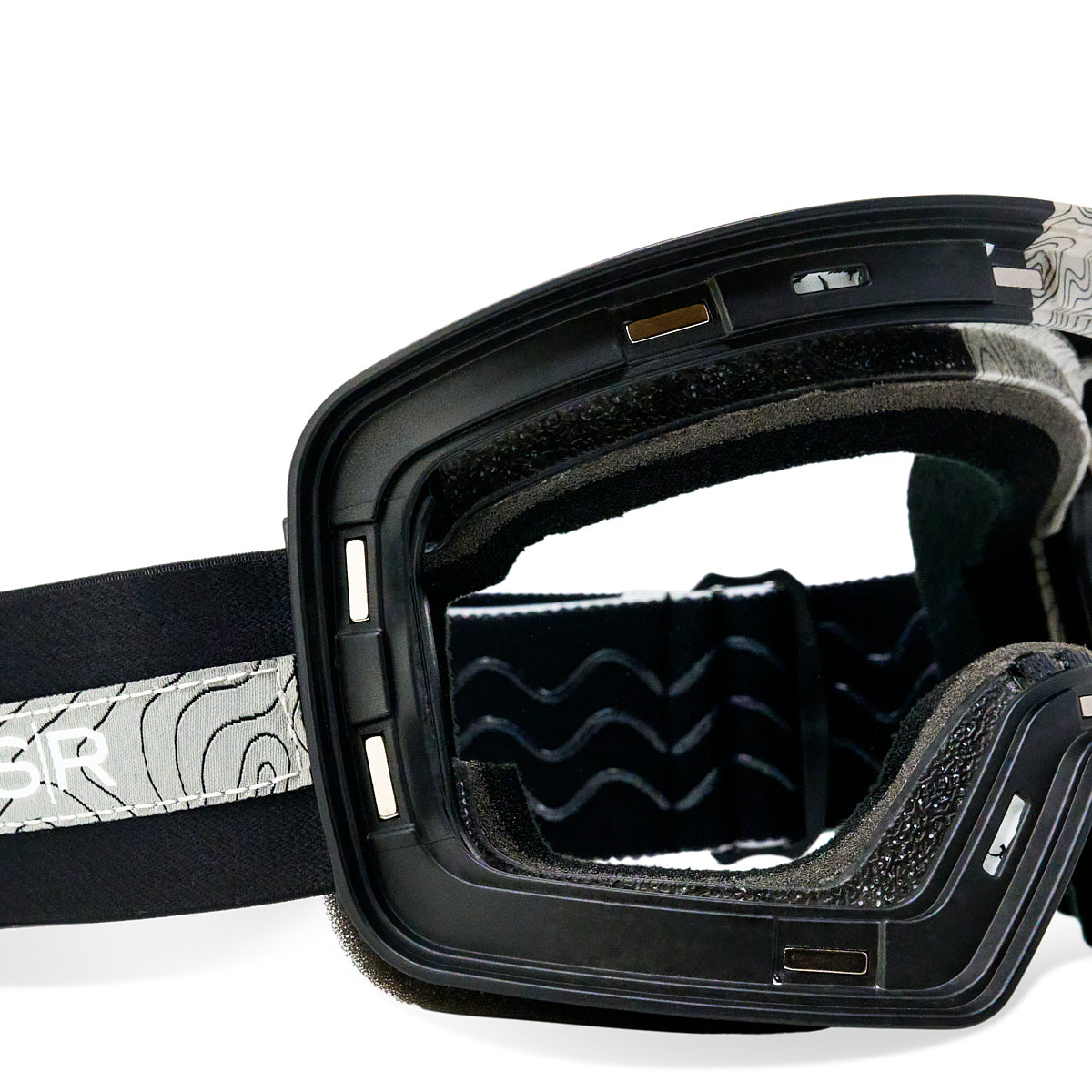 Frontier Snow Goggle - Stealth Terrain Magnetic Frame + Strap (Lens No ...