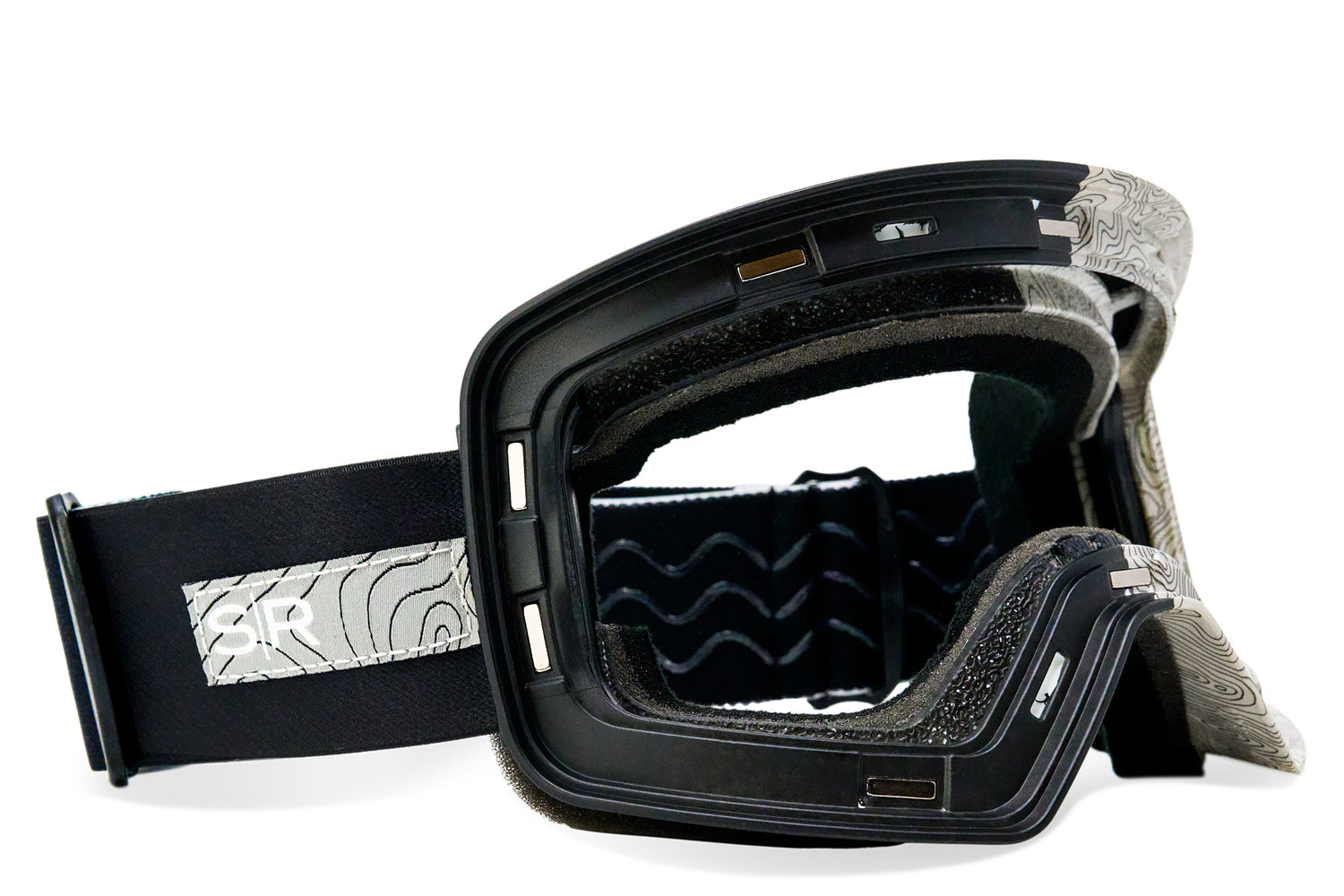 Frontier Snow Goggle - Stealth Terrain Magnetic Frame + Strap (Lens No ...