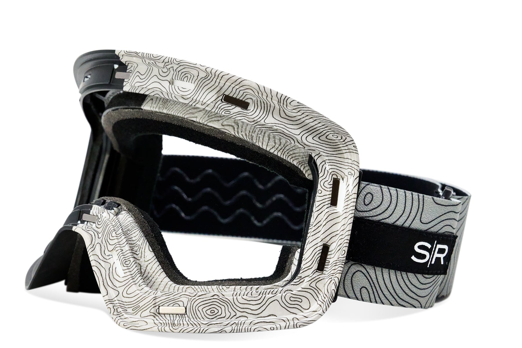 Frontier Snow Goggle - Stealth Terrain Magnetic Frame + Strap (Lens No ...