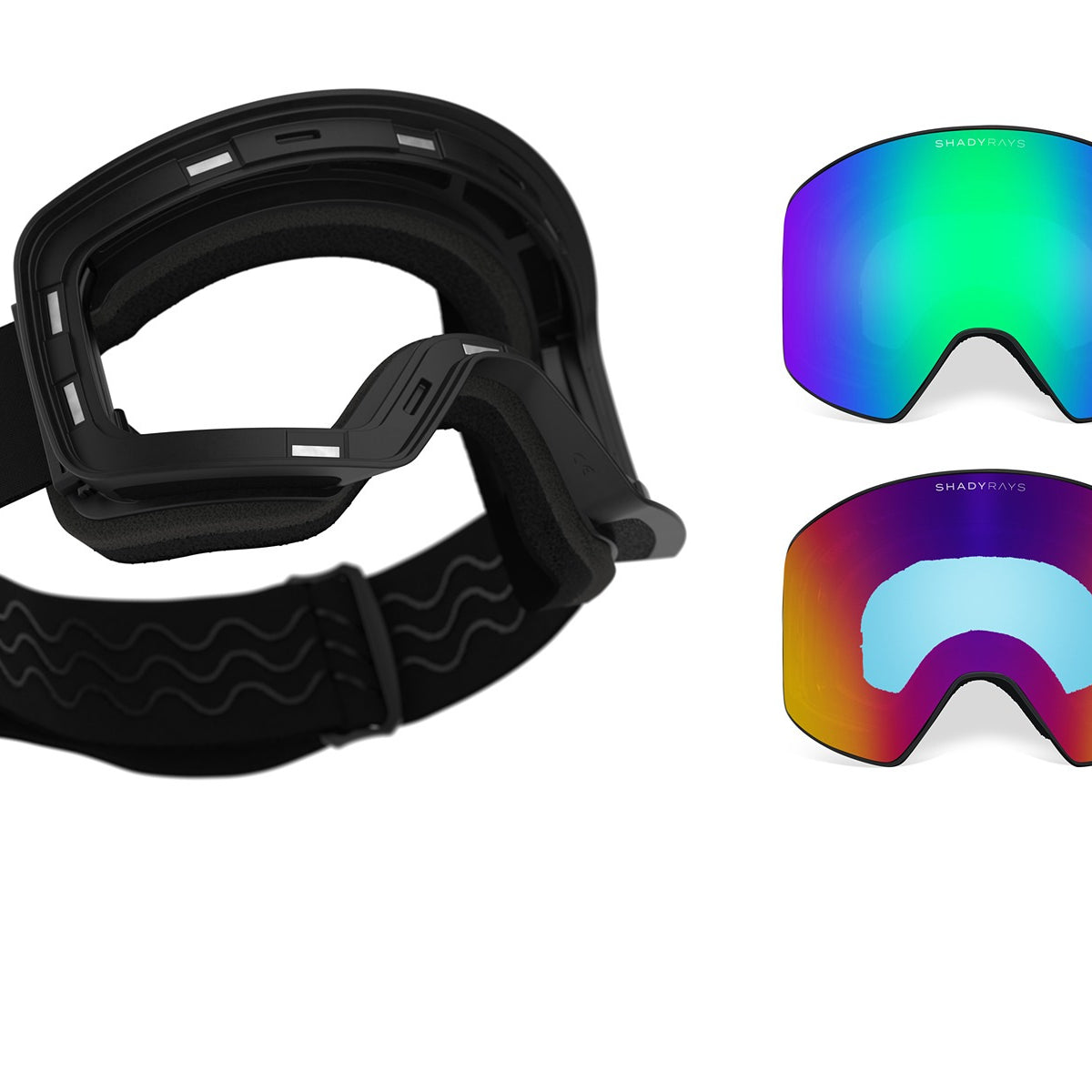 Frontier Goggle Bundle - Alpine Emerald + Crystal Mirage – Shady Rays ...