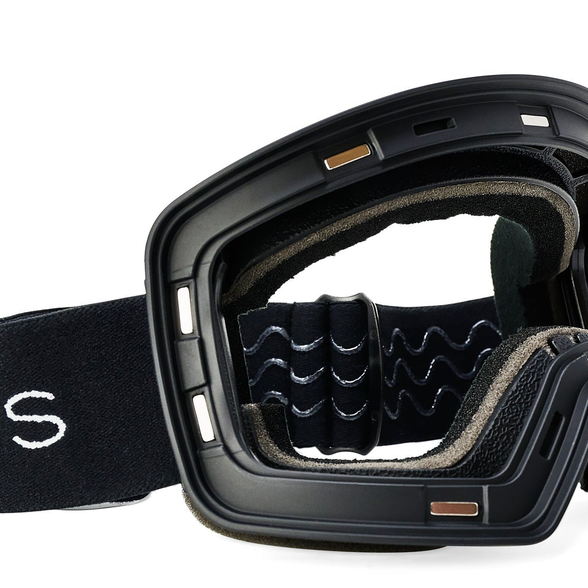 Frontier Snow Goggle - Black Magnetic Frame + Strap (Lens Not Included ...